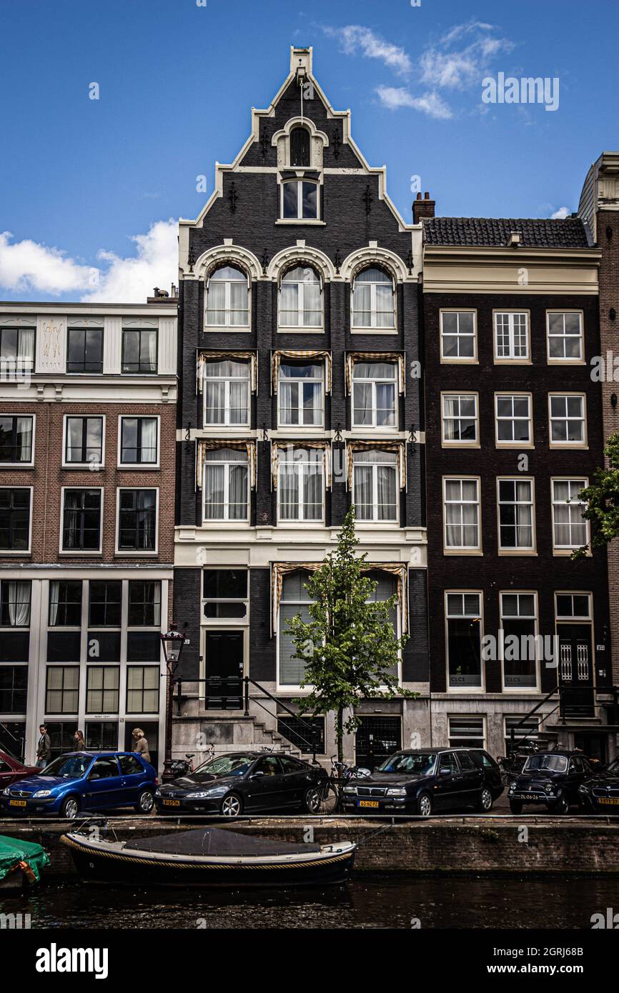 The scenic canals and architecture of Holland's capital city Amsterdam ...
