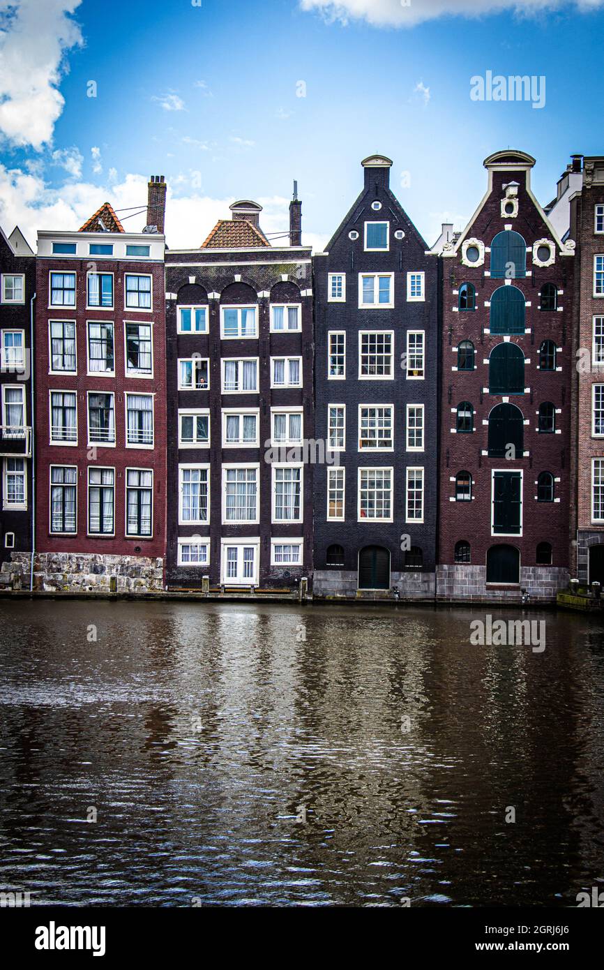 The scenic canals and architecture of Holland's capital city Amsterdam ...