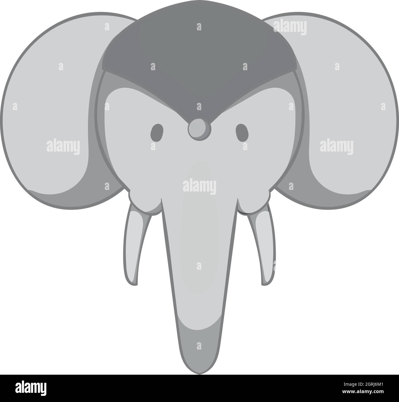 Asian elephant indian face Stock Vector Images - Alamy