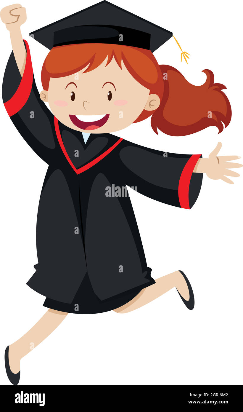 Toga Graduation Vector Clipart