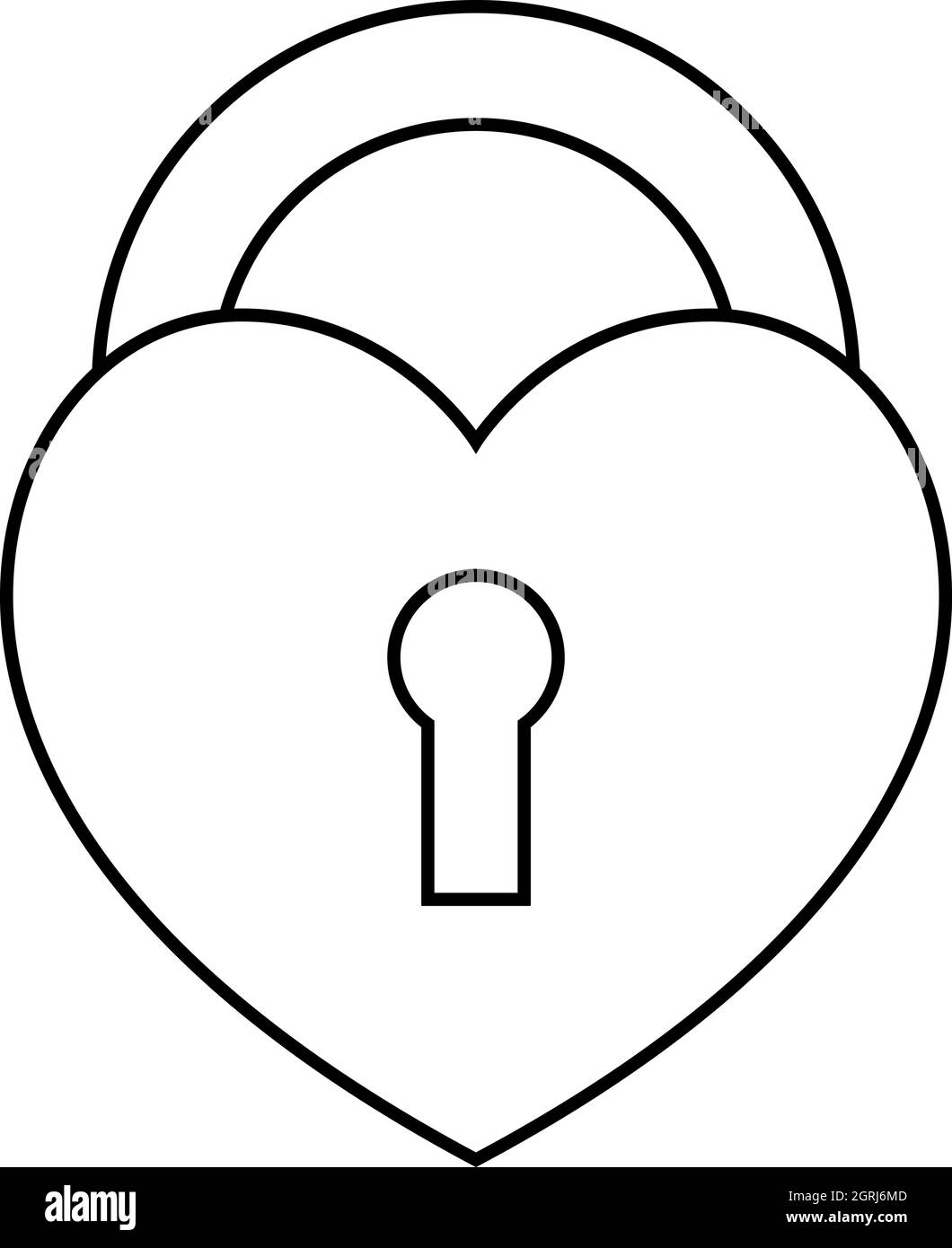 Couple Love Lock Stock Vector Images - Alamy