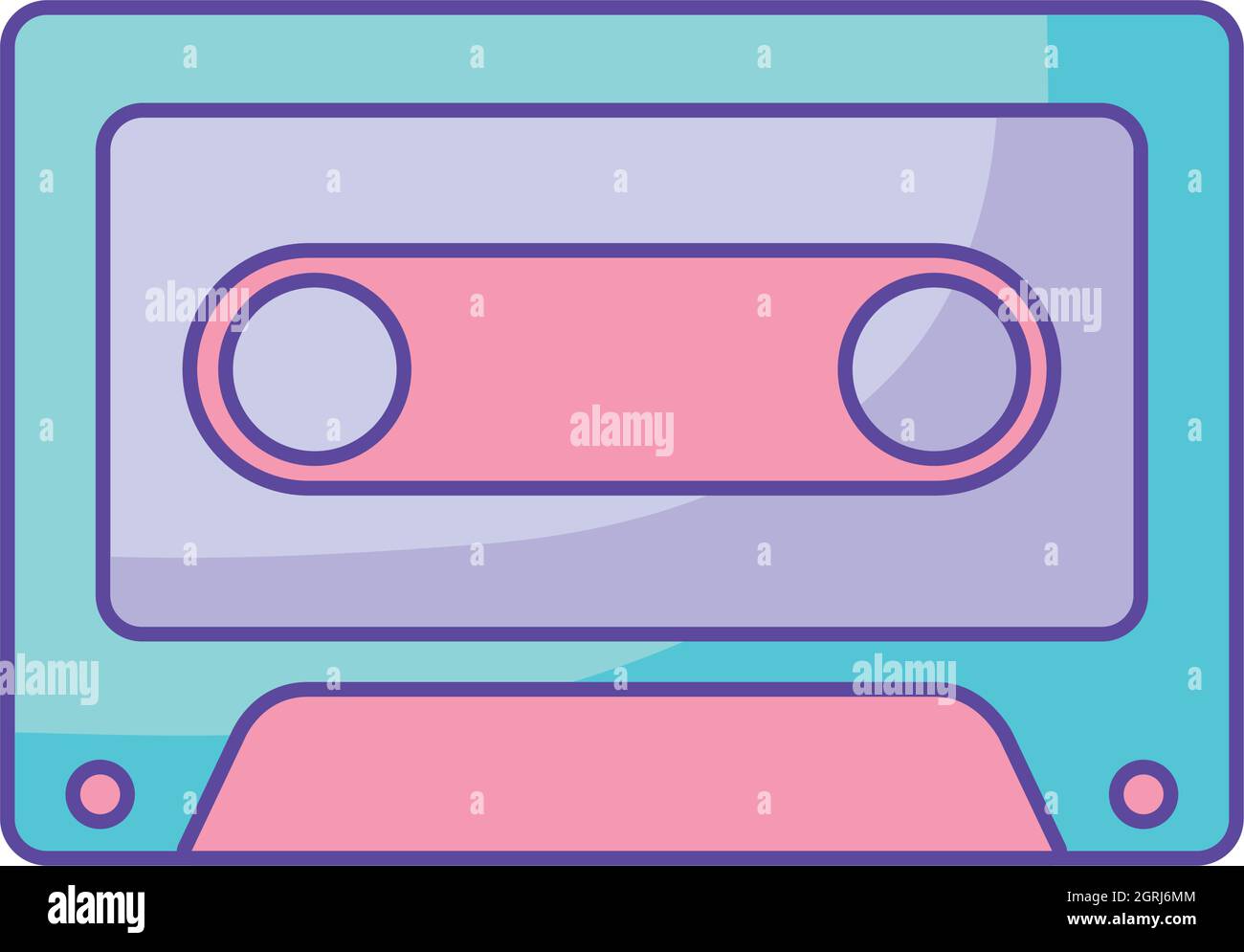 blue cassette design Stock Vector Image & Art - Alamy