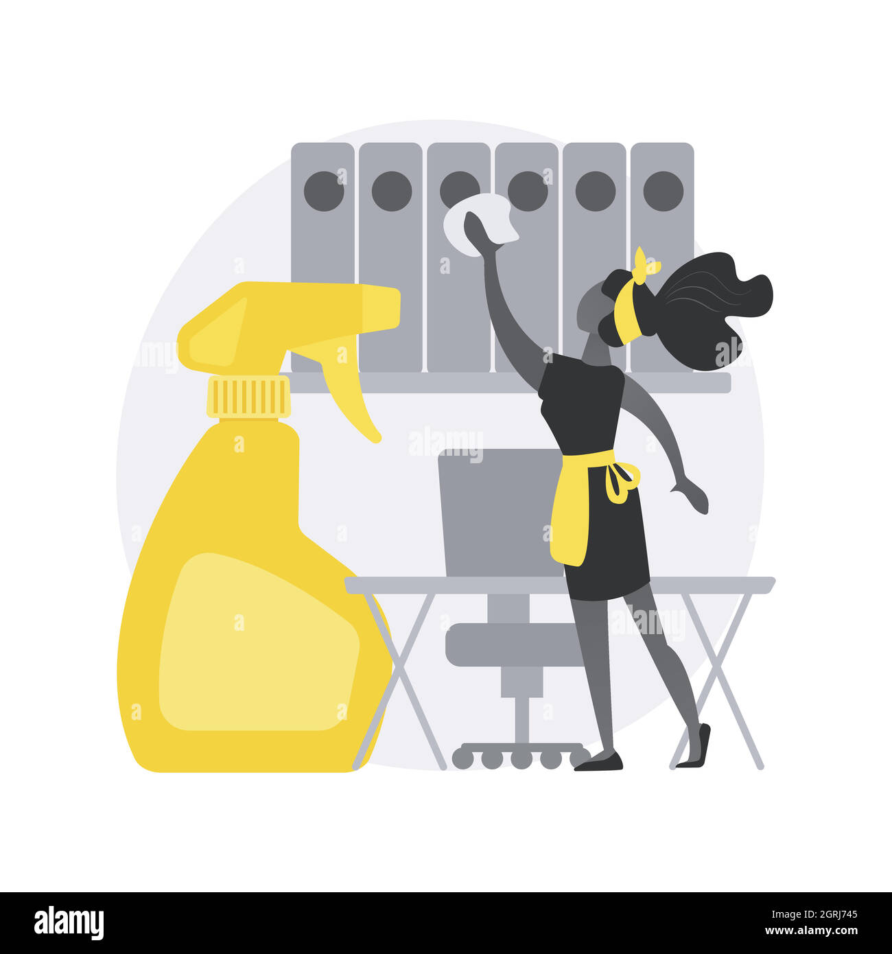 Commercial cleaning abstract concept vector illustration Stock Vector ...