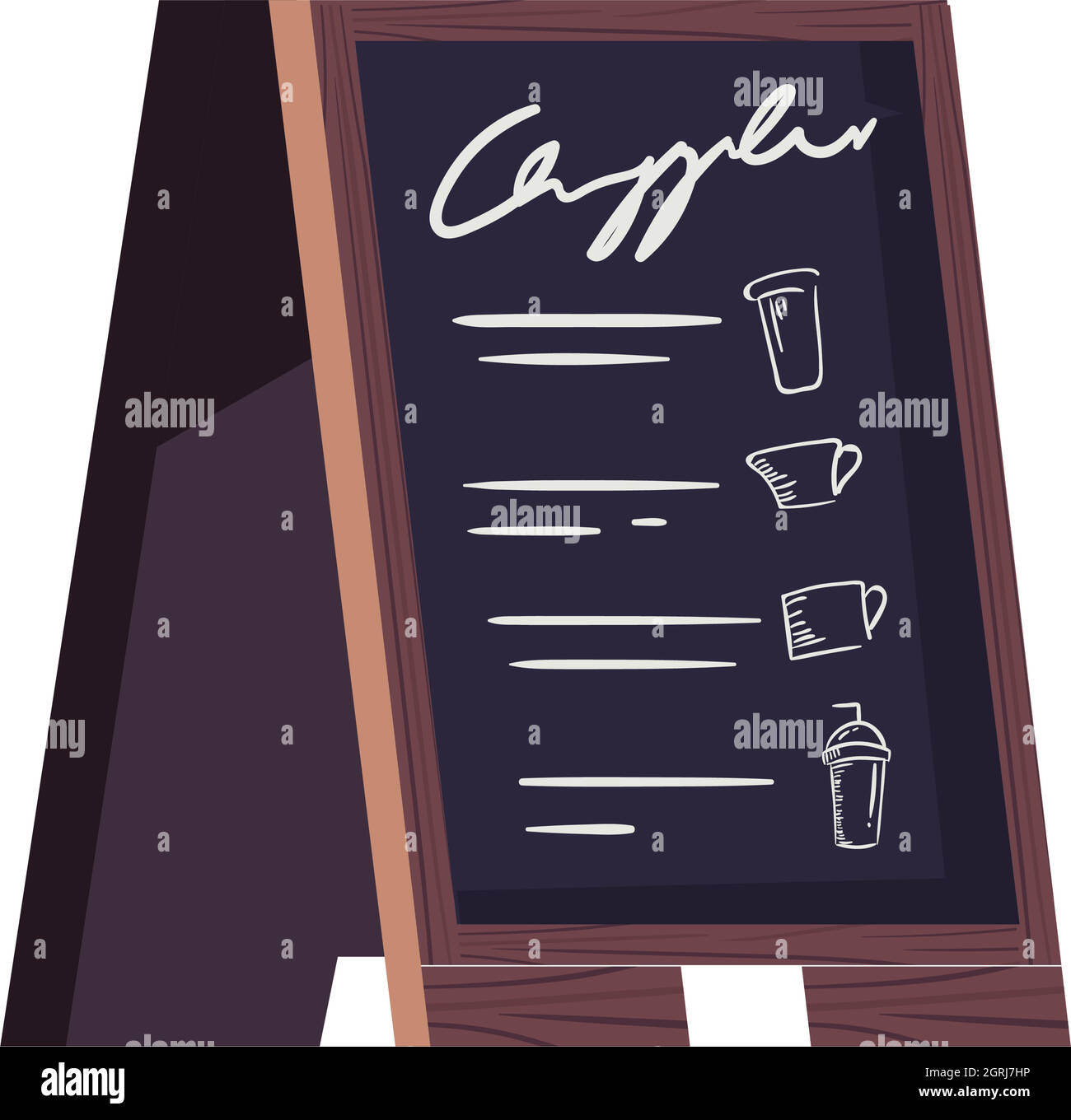 coffee shop banner on white background Stock Vector Image & Art - Alamy