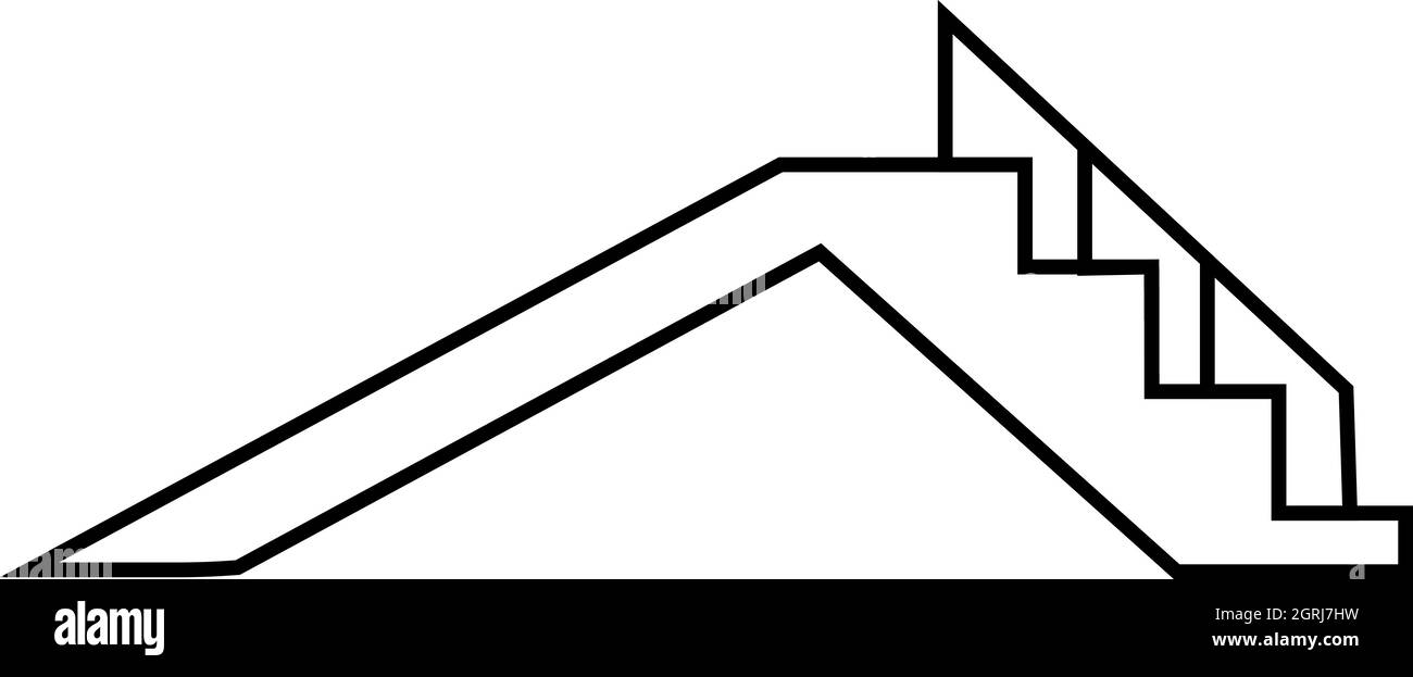 Childrens slide icon, outline style Stock Vector Image & Art - Alamy