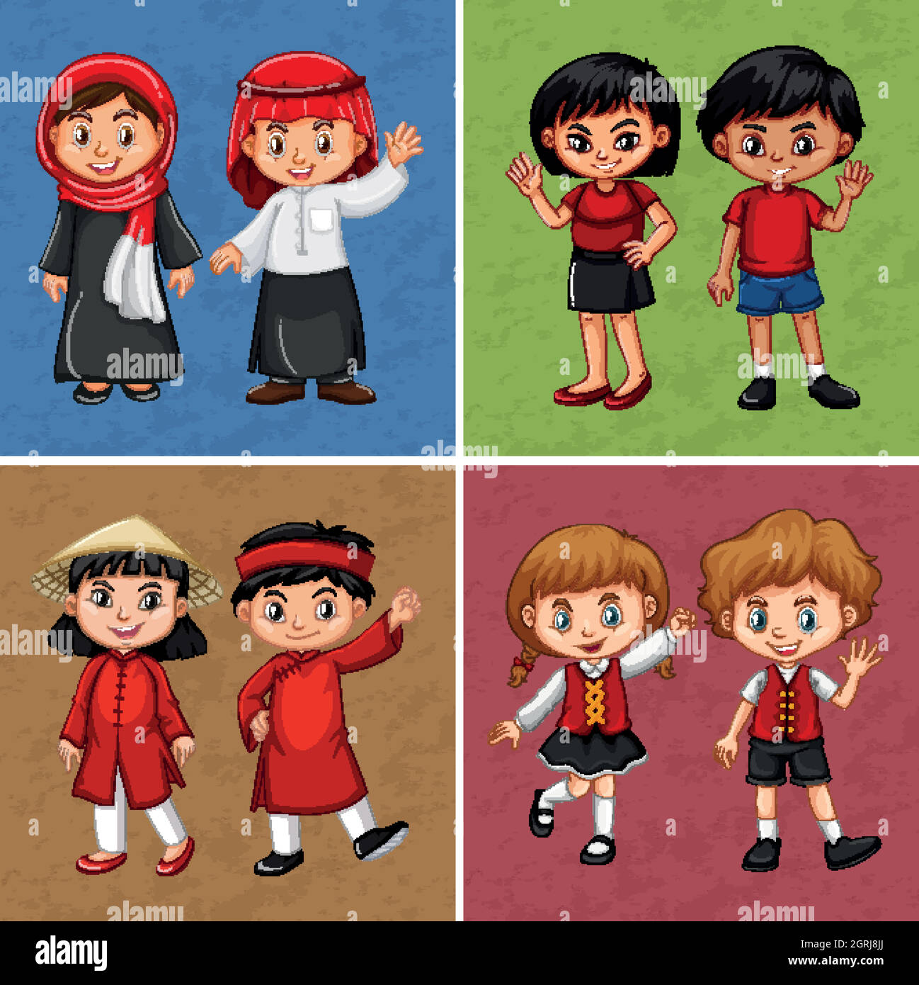 Children different nation hi-res stock photography and images - Alamy
