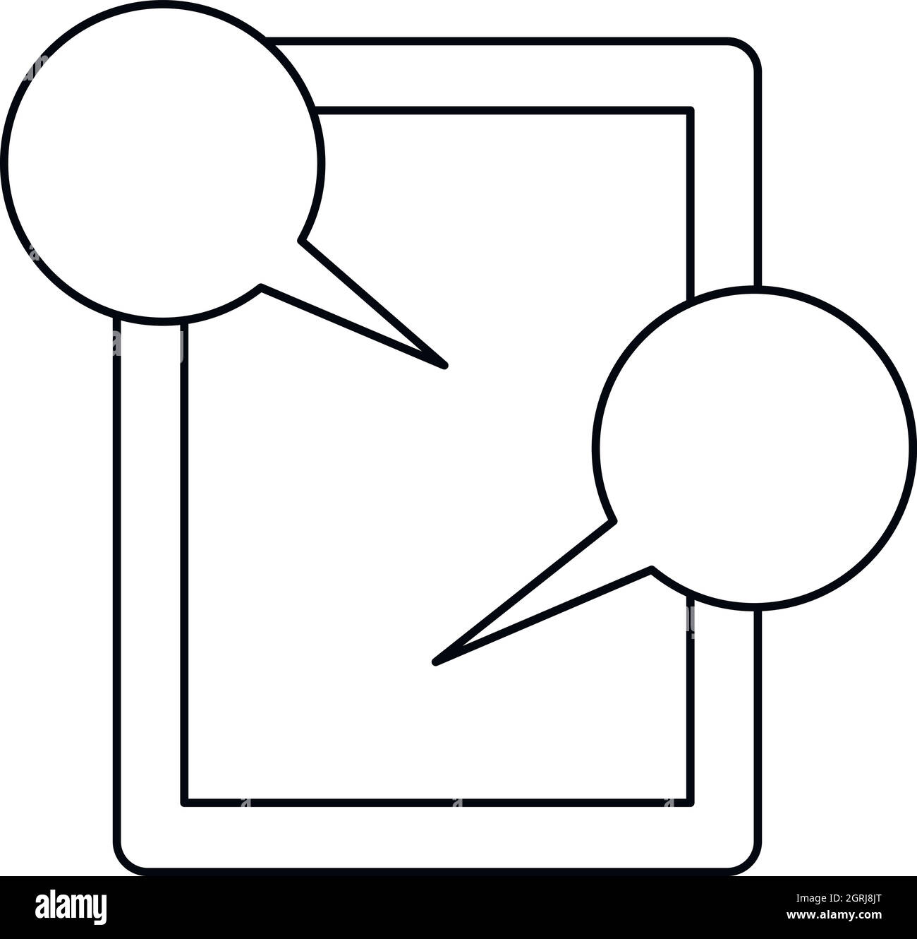 Computer speech Stock Vector Images - Alamy