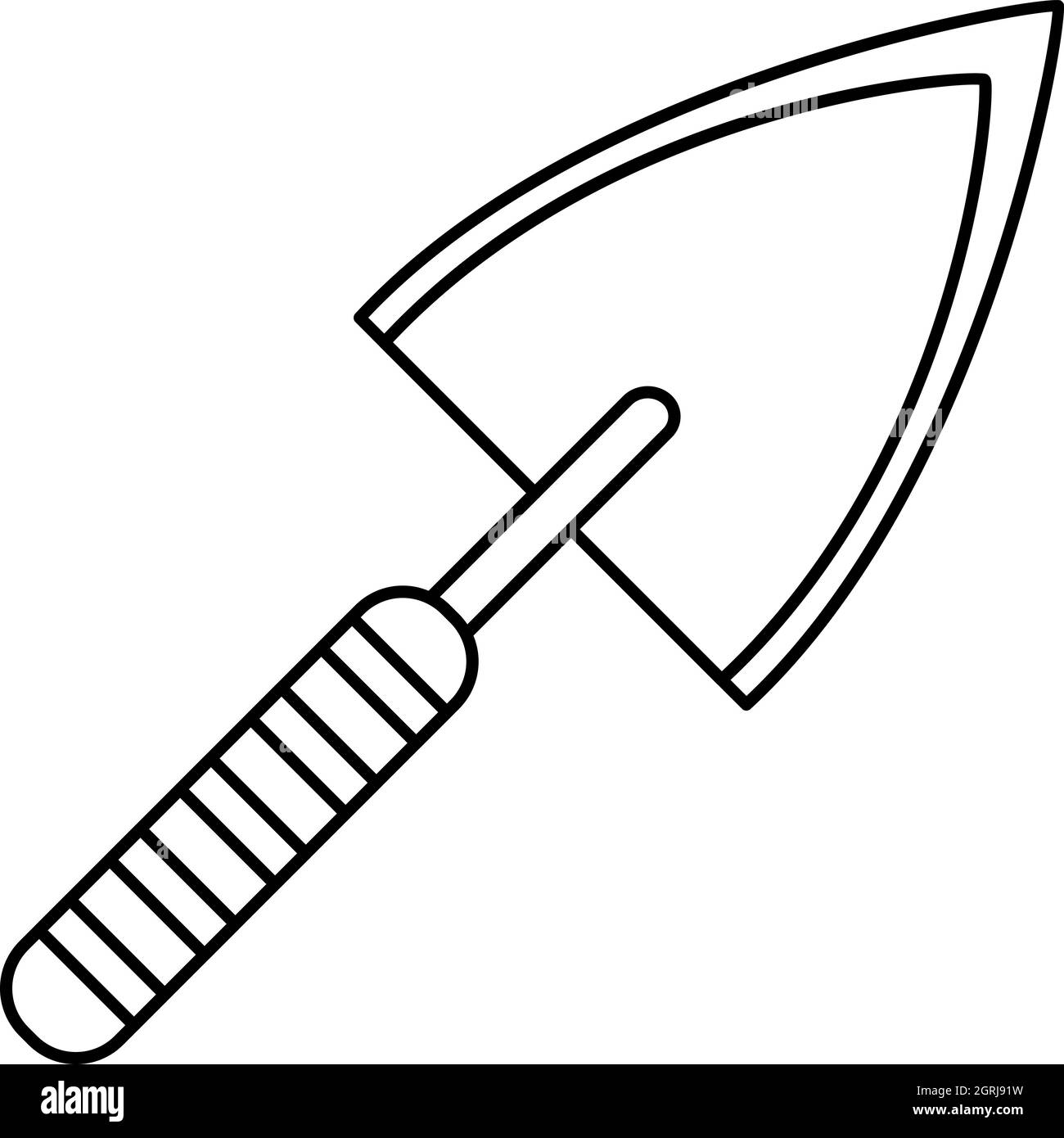 Small shovel icon, outline style Stock Vector Image & Art - Alamy