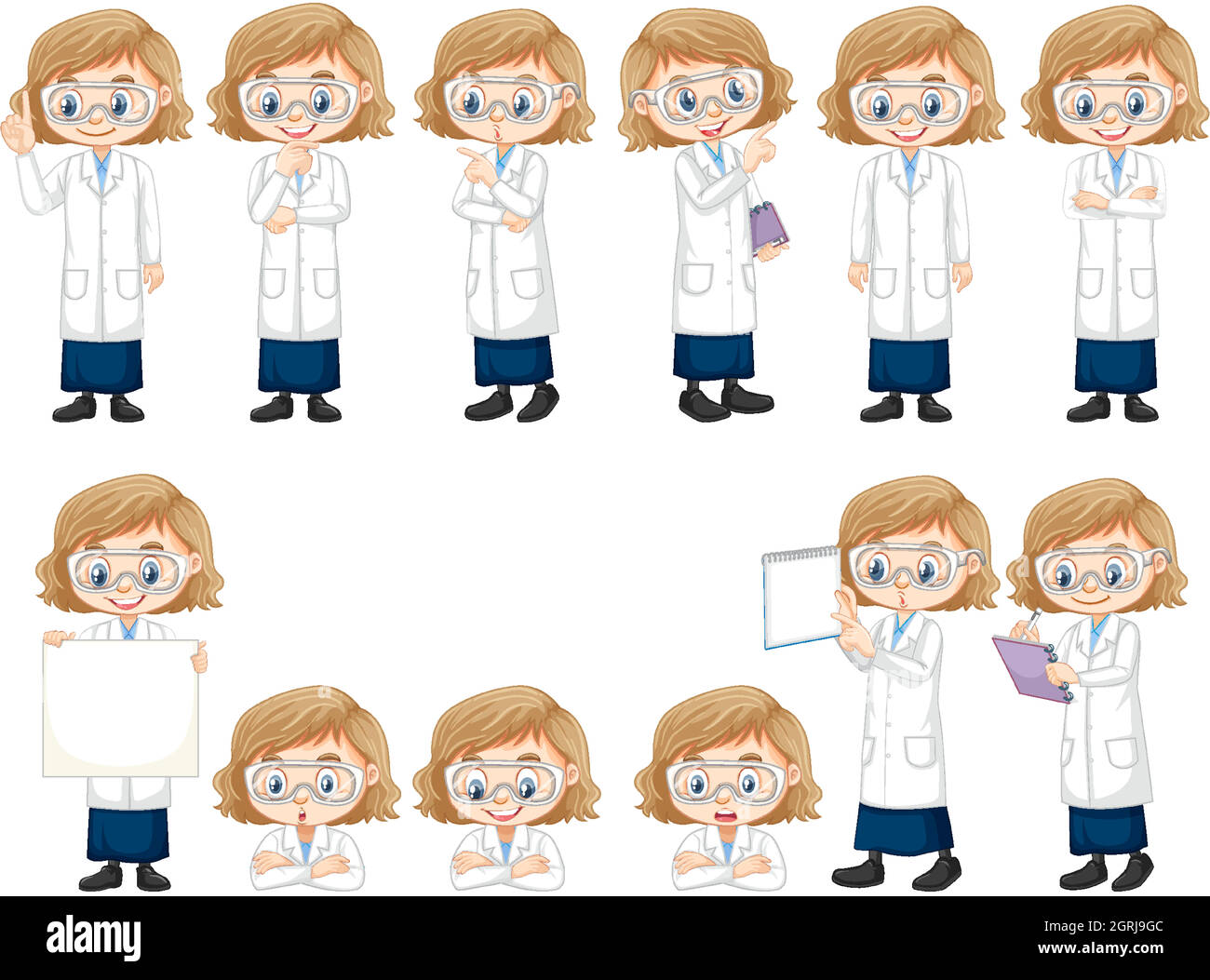 Girl poses Stock Vector Images - Alamy