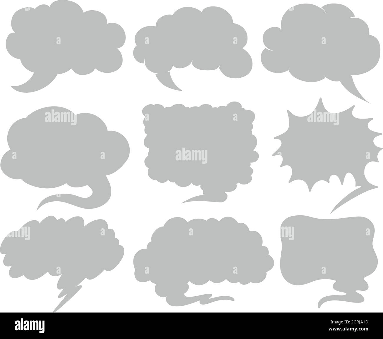 Empty speech bubbles in Stock Vector Images - Alamy