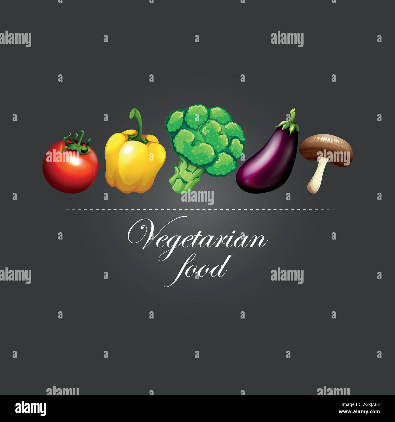 Fresh vegetables and sign Stock Vector Image & Art - Alamy