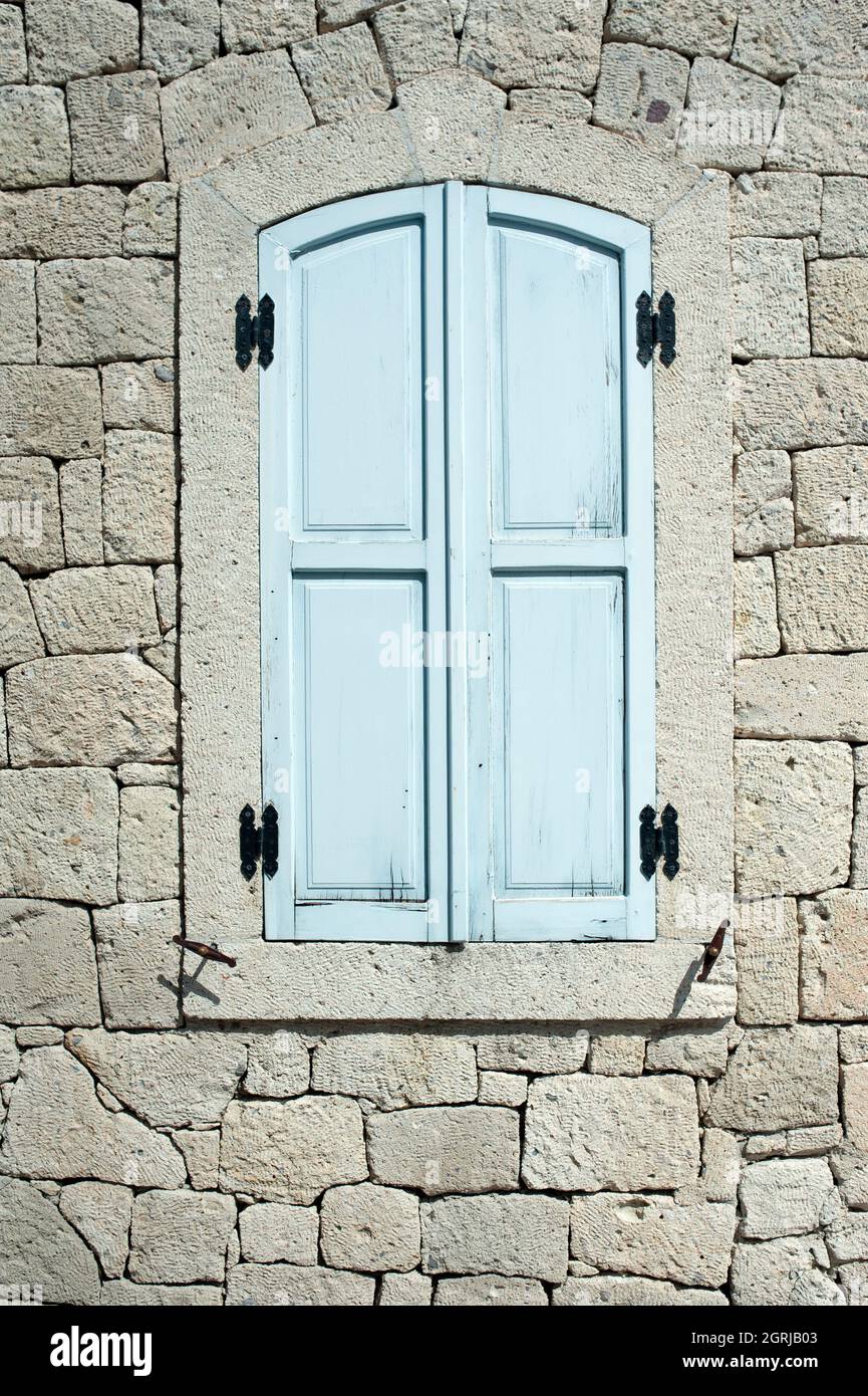Closed window of a historic building Stock Photo - Alamy