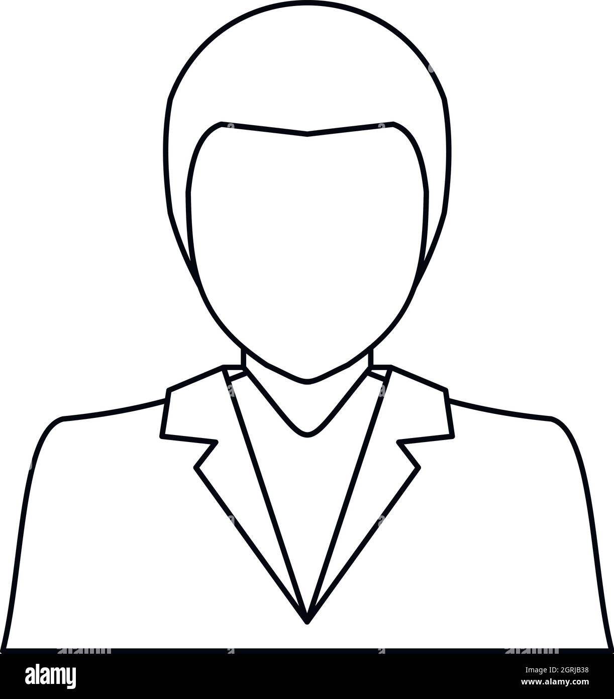 Man in business suit icon, outline style Stock Vector Image & Art - Alamy
