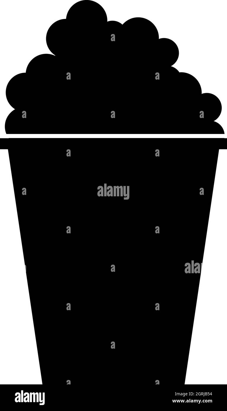 Popcorn icon, simple style Stock Vector Image & Art - Alamy