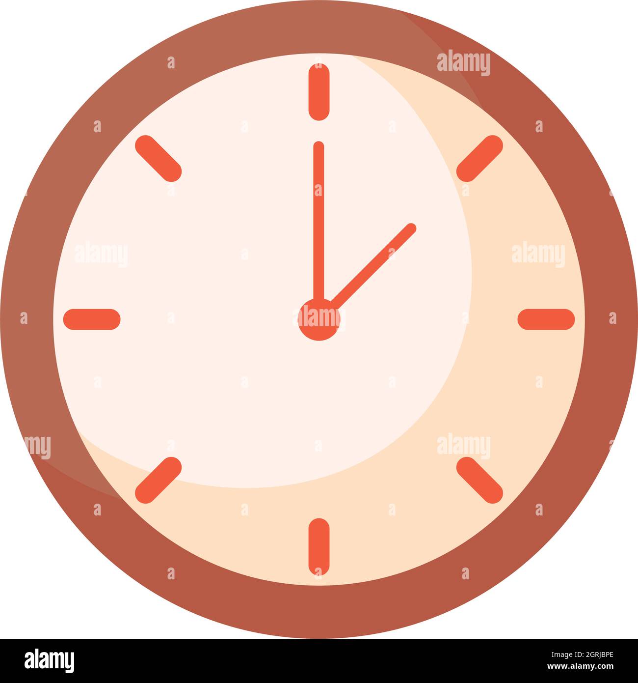 red clock design Stock Vector Image & Art - Alamy