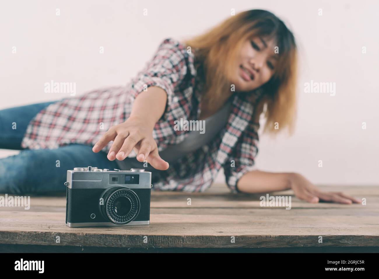 Reaching towards camera hi-res stock photography and images - Alamy