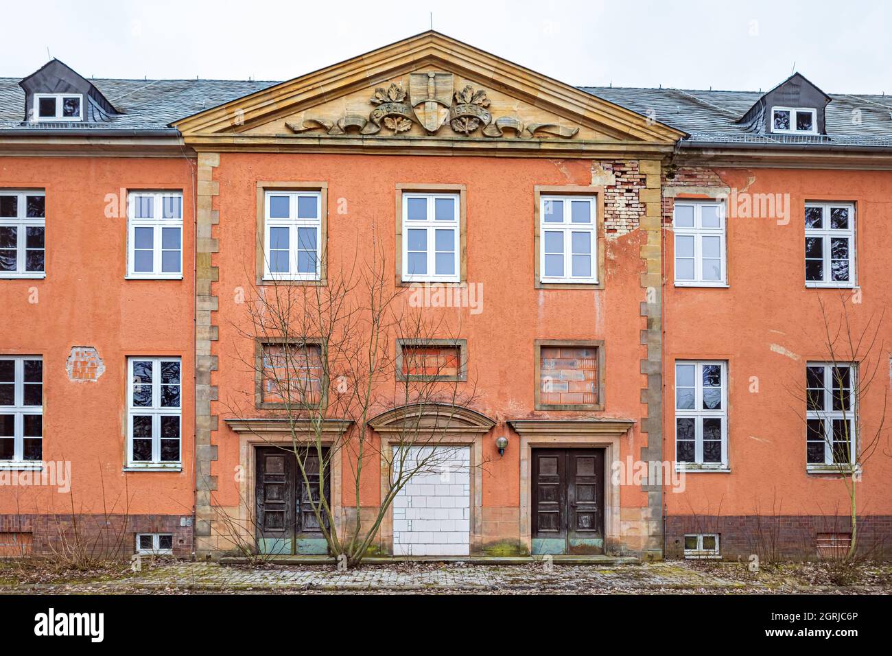 an old and abandoned building in Germany Stock Photo - Alamy