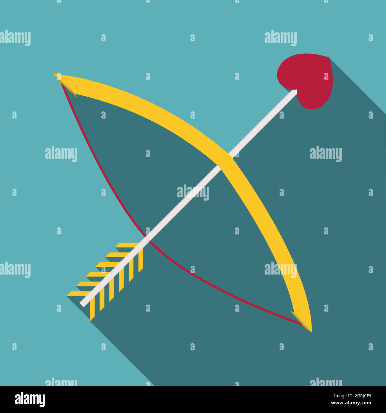 Cupids bow illustration Stock Vector Images - Alamy