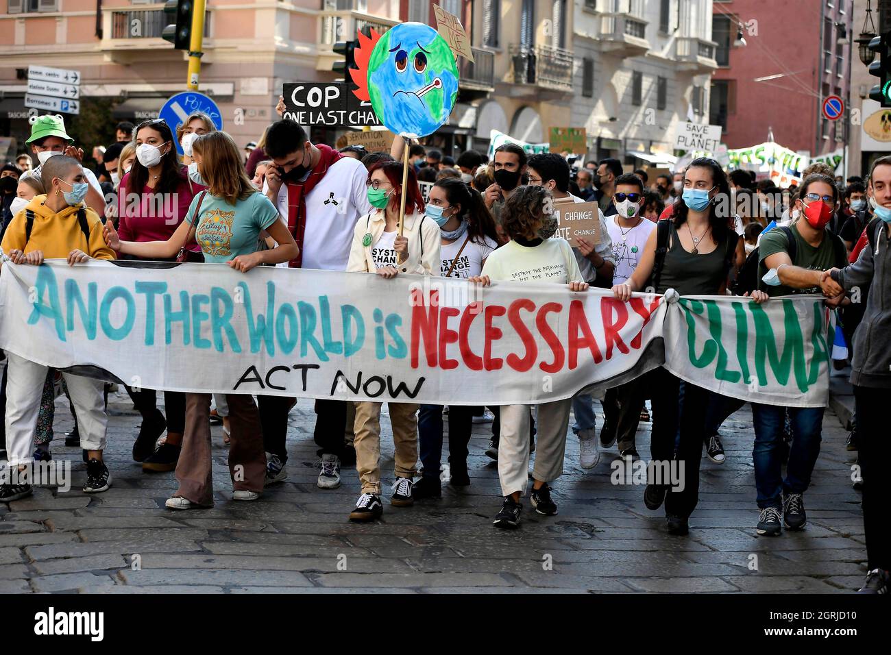 Milano, Italy. 01st Oct, 2021. Italy, Milan, october 1, 2021 : Global ...