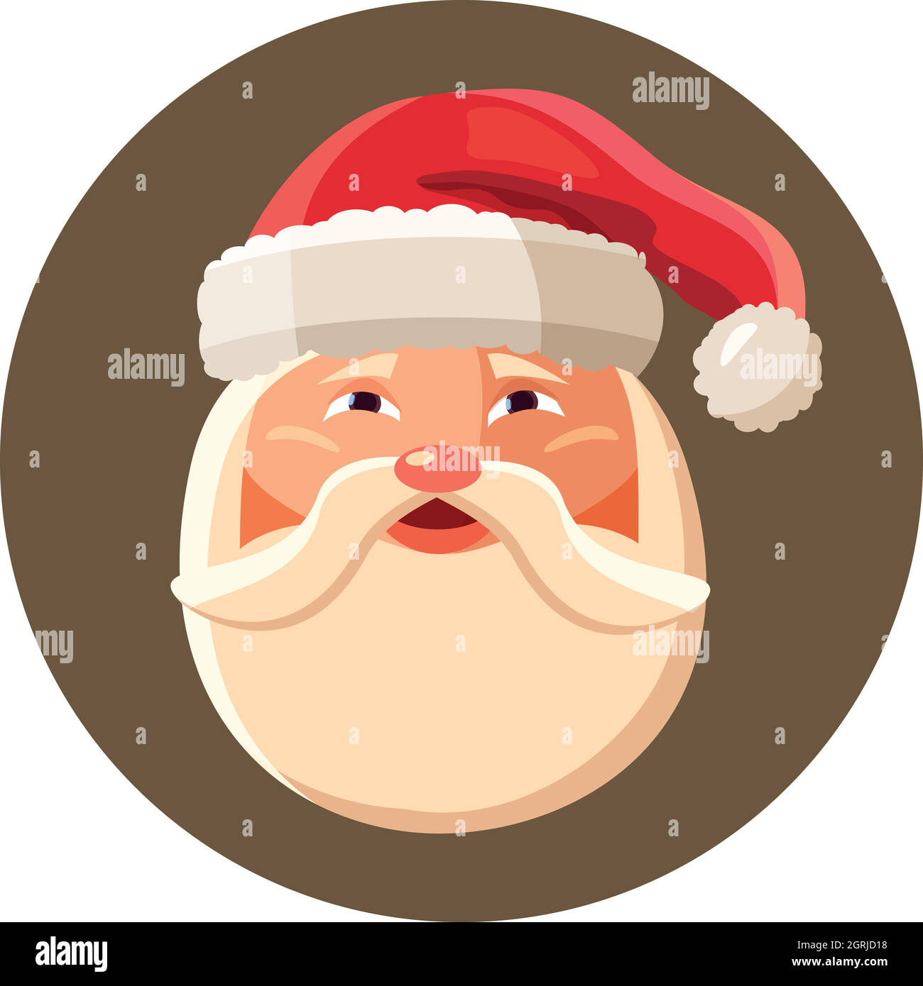 Santa Claus Face Cartoon Images