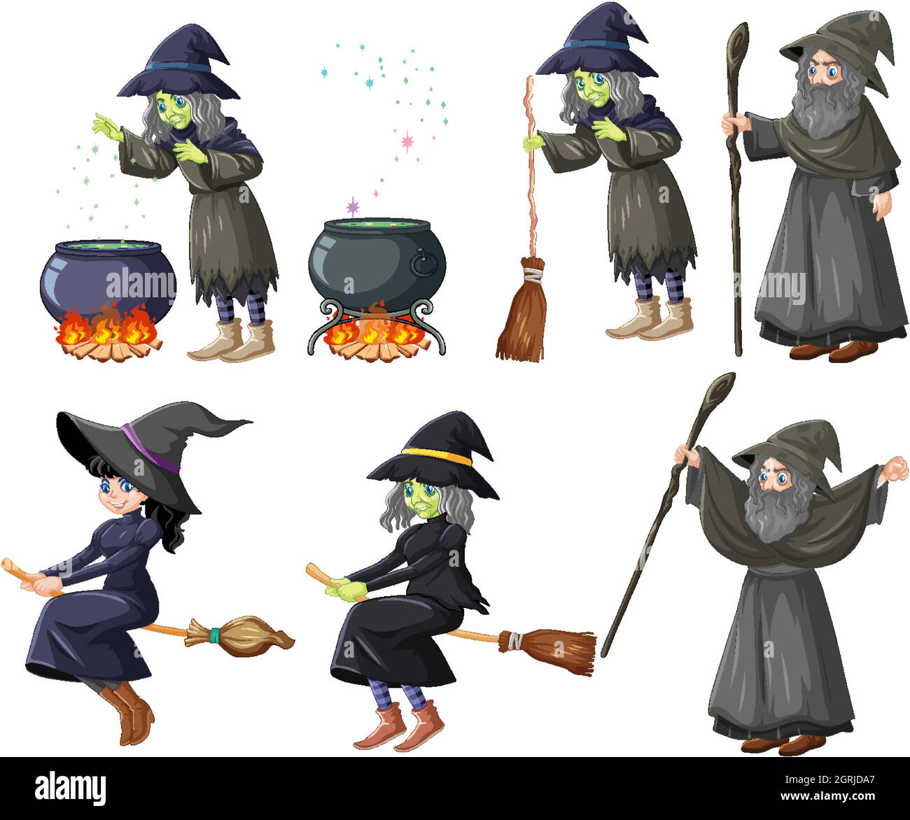 Wizard cartoon hi-res stock photography and images - Alamy