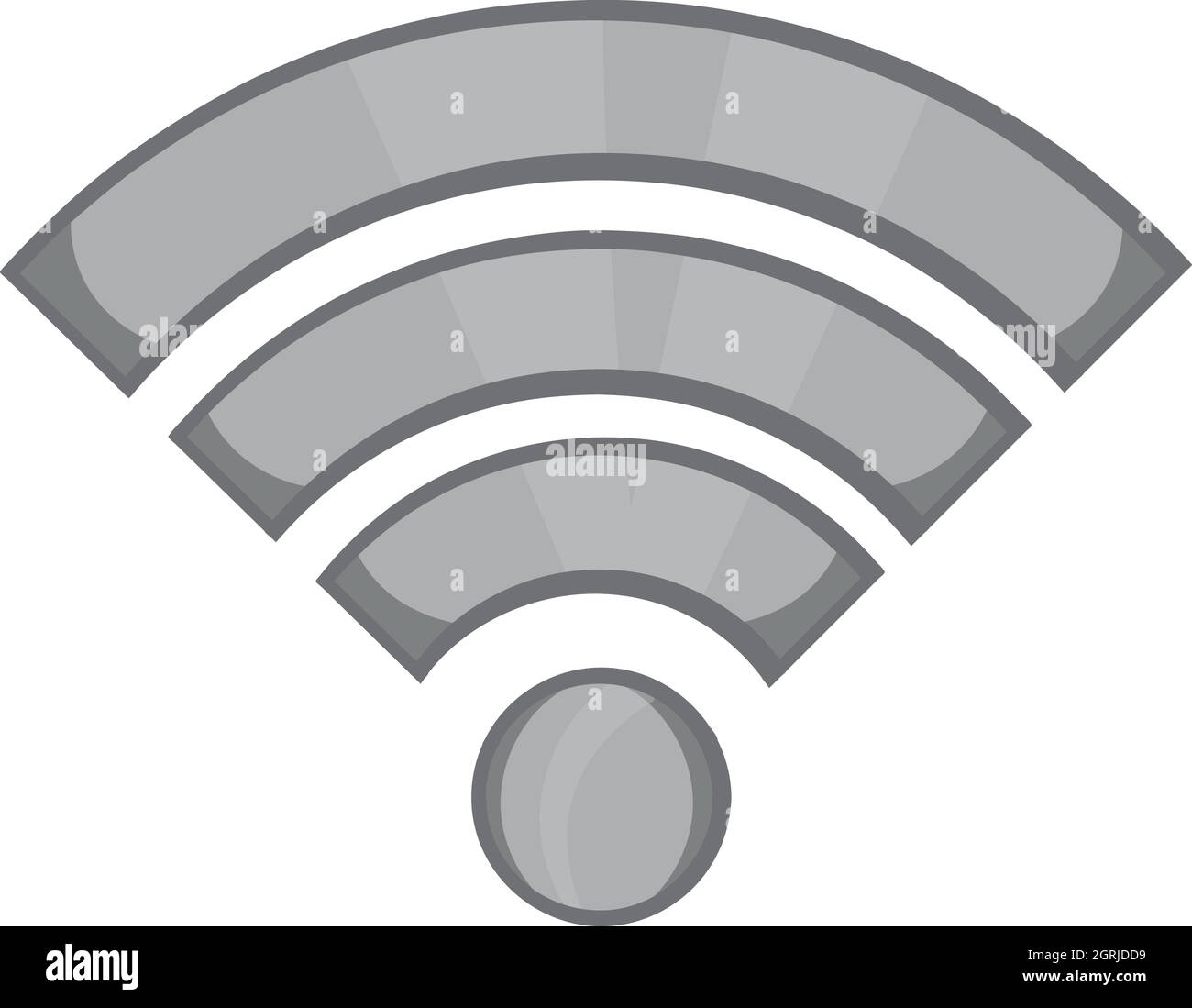 Wi-fi icon, black monochrome style Stock Vector Image & Art - Alamy