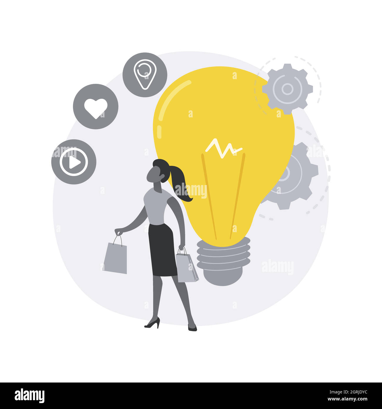 Consumer behaviour abstract concept vector illustration Stock Vector ...