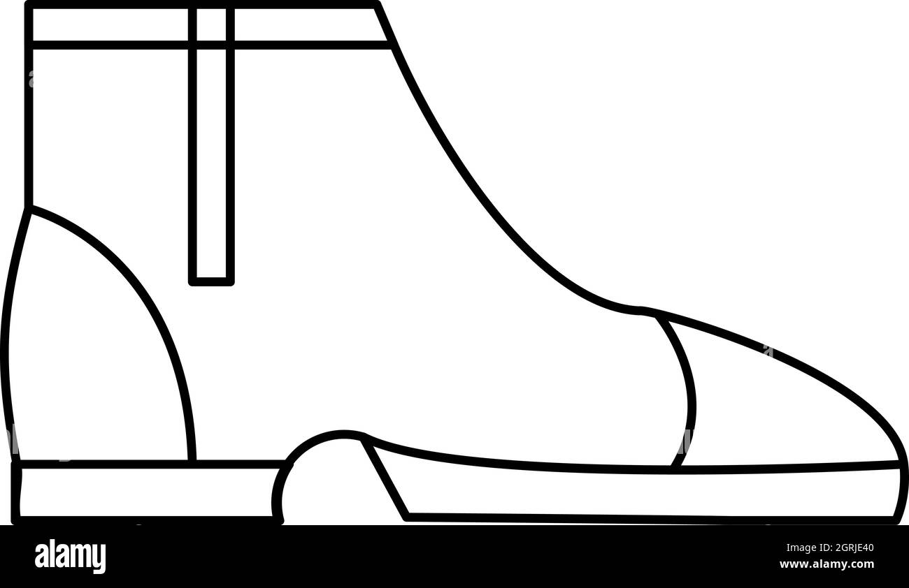 Men boots icon, outline style Stock Vector Image & Art - Alamy