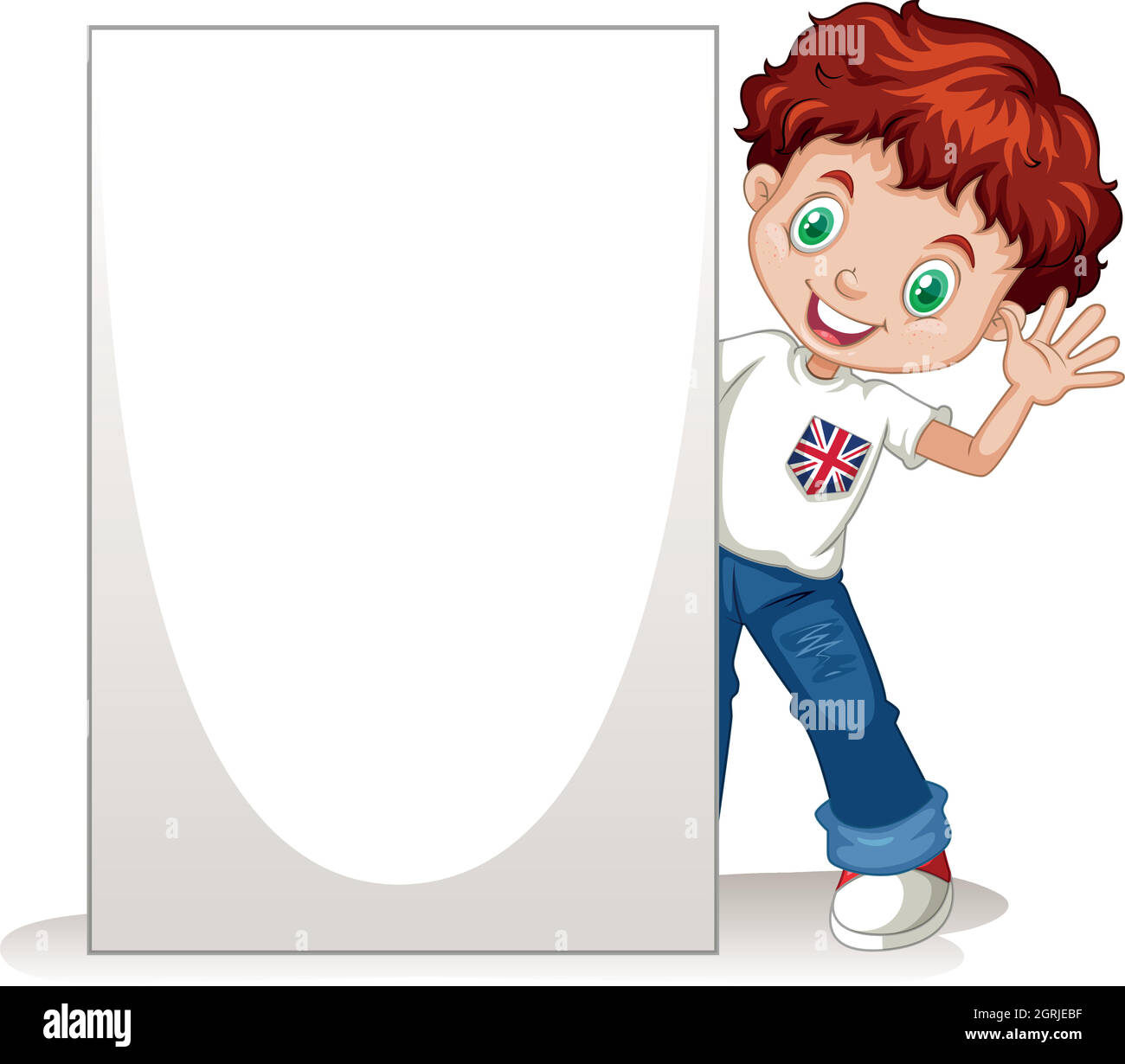 Anime Boy Holding A Sign