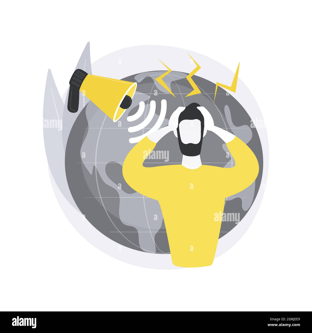 High noise level abstract concept vector illustration Stock Vector ...