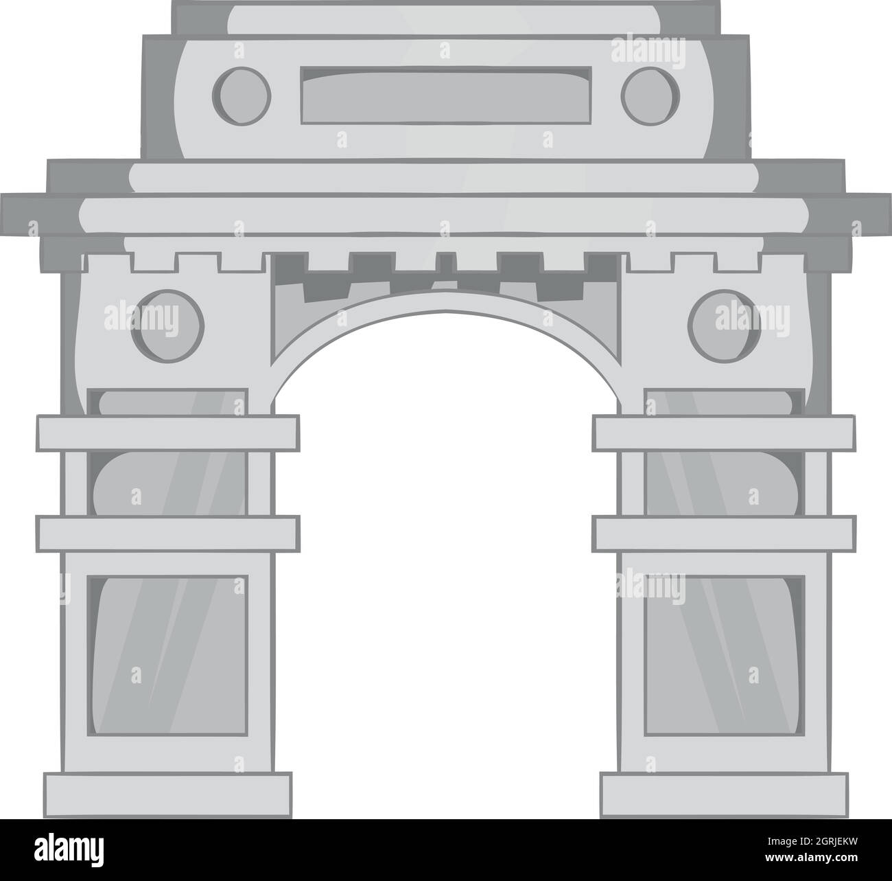 Ornate entrance arch Stock Vector Images - Alamy