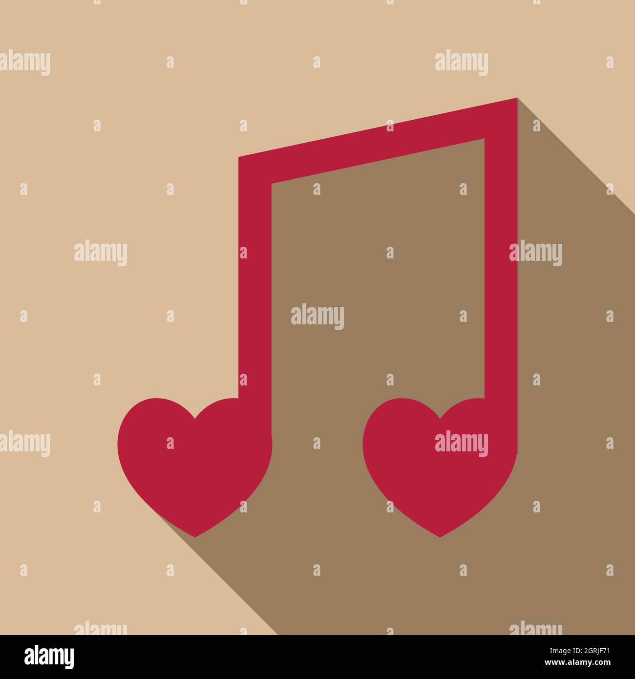 Love song icon, flat style Stock Vector Image & Art - Alamy