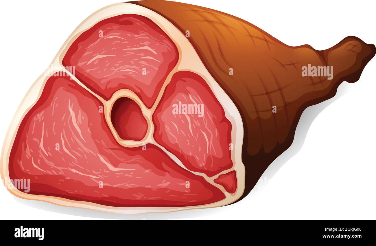Leg ham illustration Stock Vector Images - Alamy