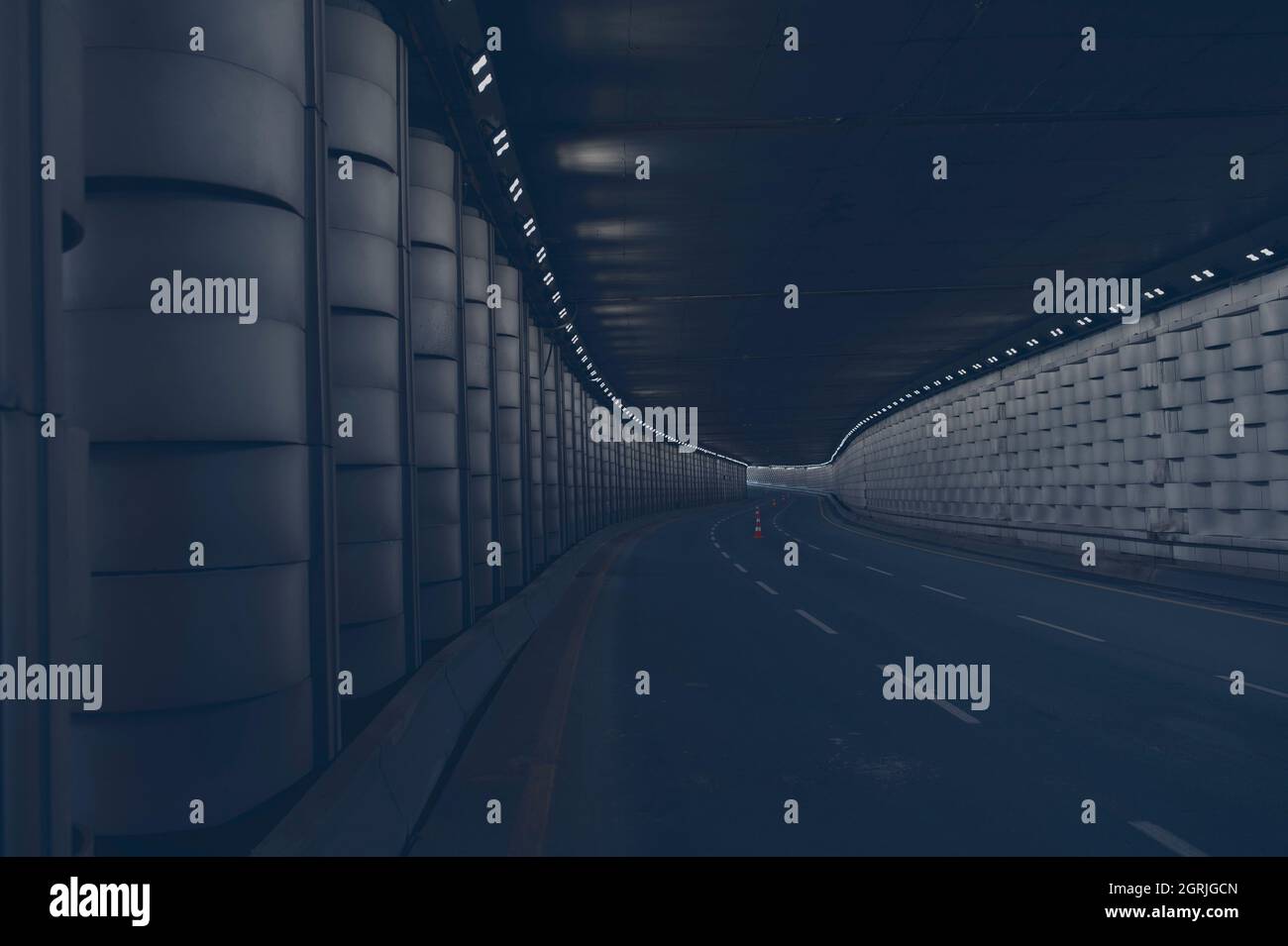 Highway tunnel,city, underpass, tunnel, subway, road, empty, calm ...