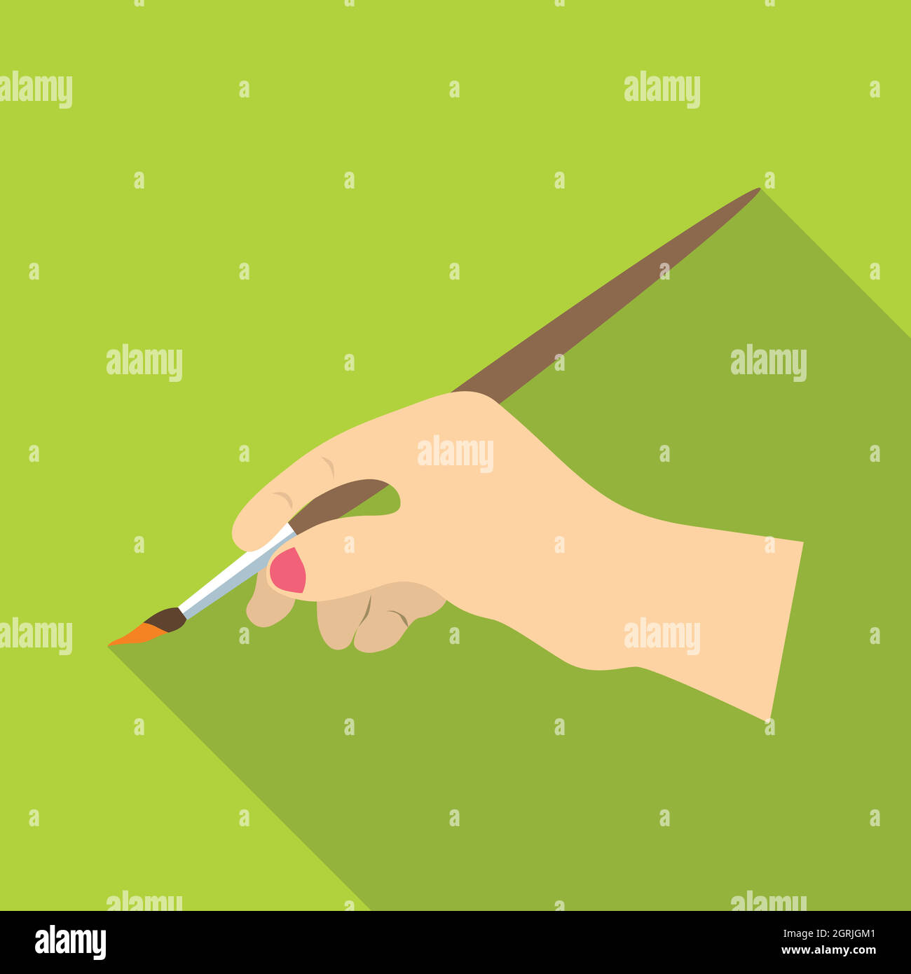 Hand drawing icon, flat style Stock Vector Image & Art - Alamy