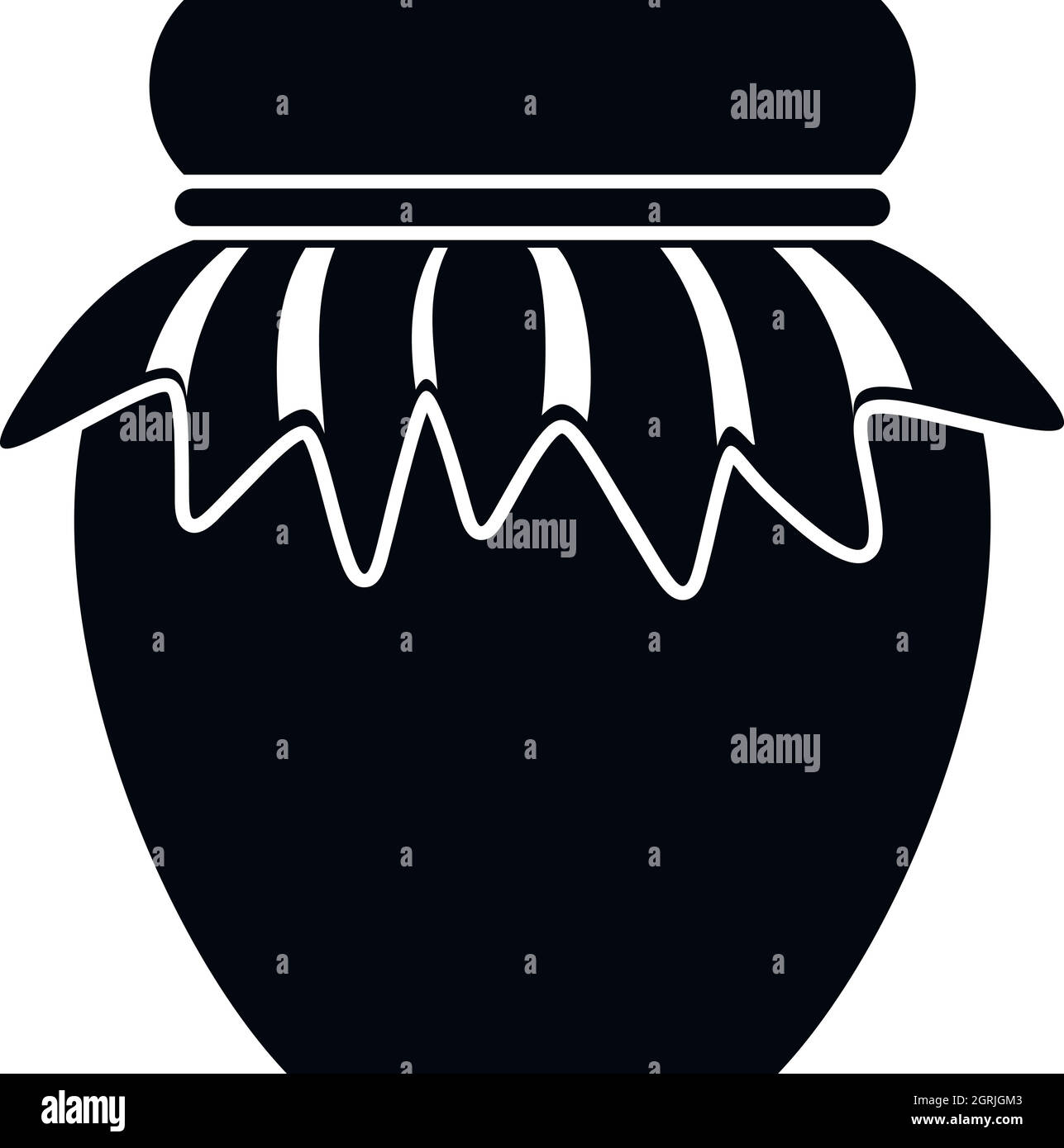 Berry jam jar icon Stock Vector Images - Alamy