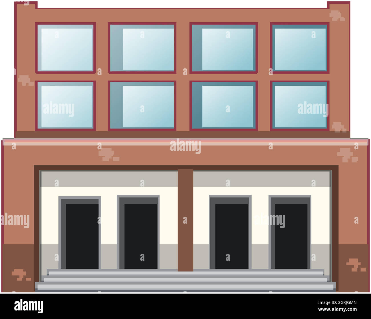 Big glass door Stock Vector Images - Alamy