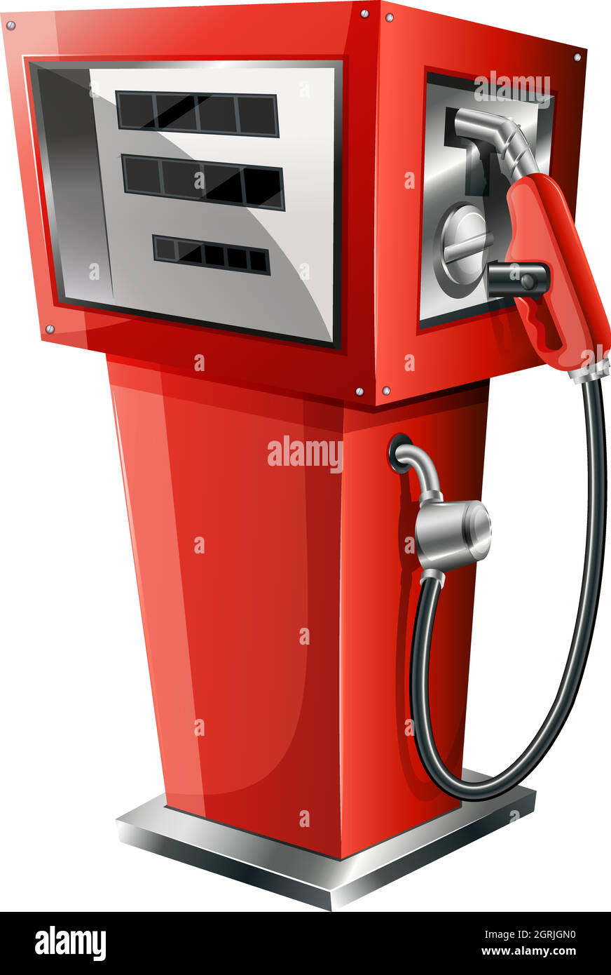 A red petrol pump Stock Vector Image & Art - Alamy