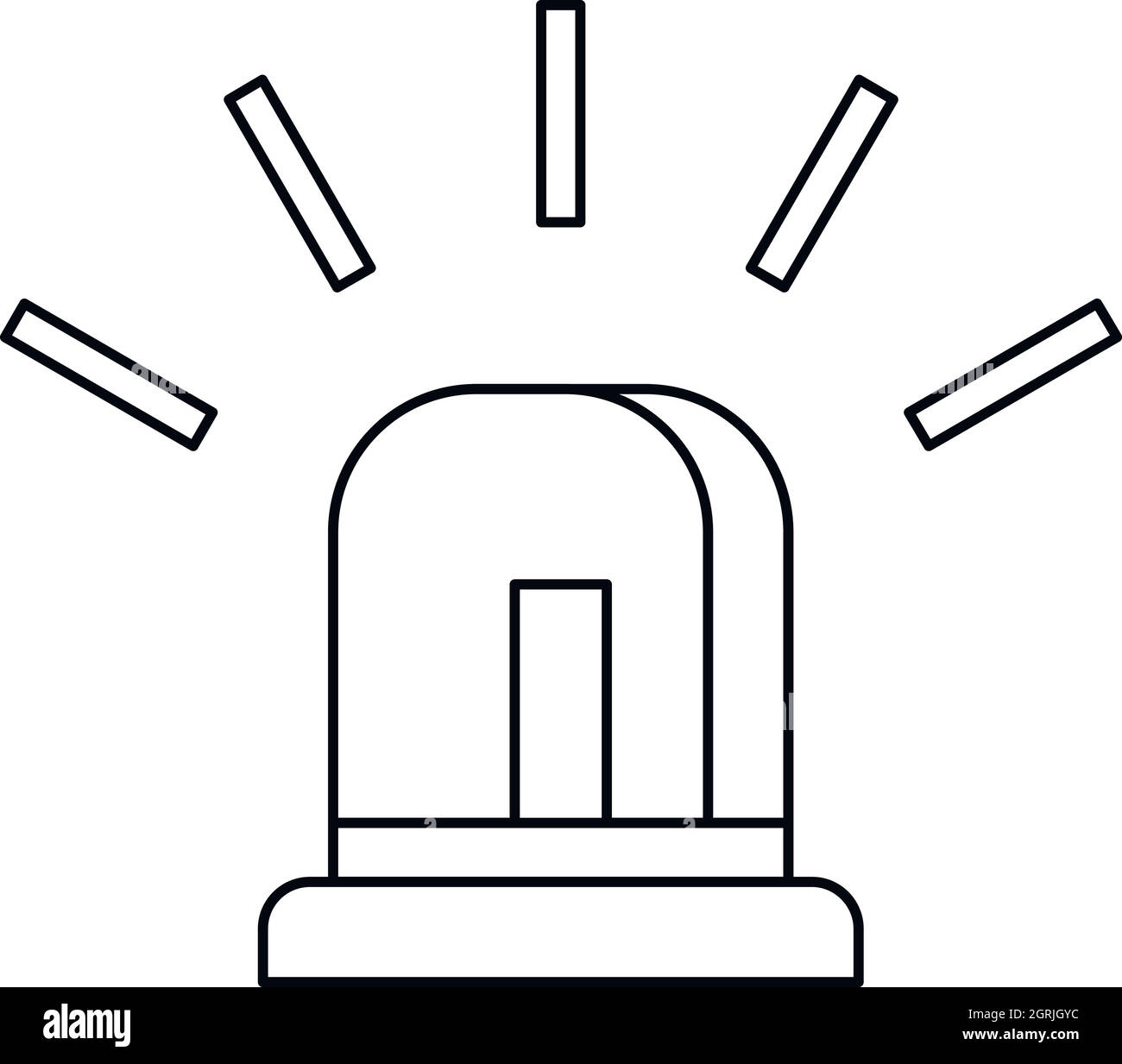 Police light Stock Vector Images - Alamy