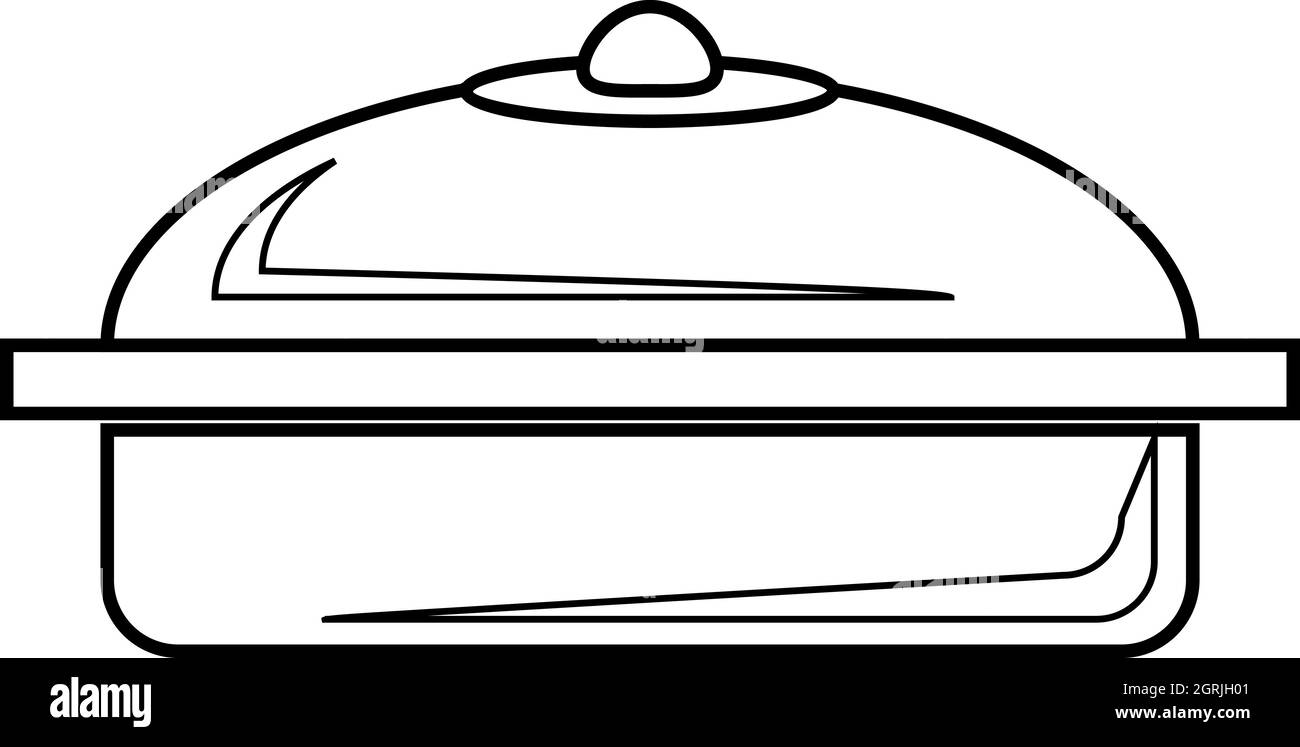 Pot icon, outline style Stock Vector Image & Art - Alamy