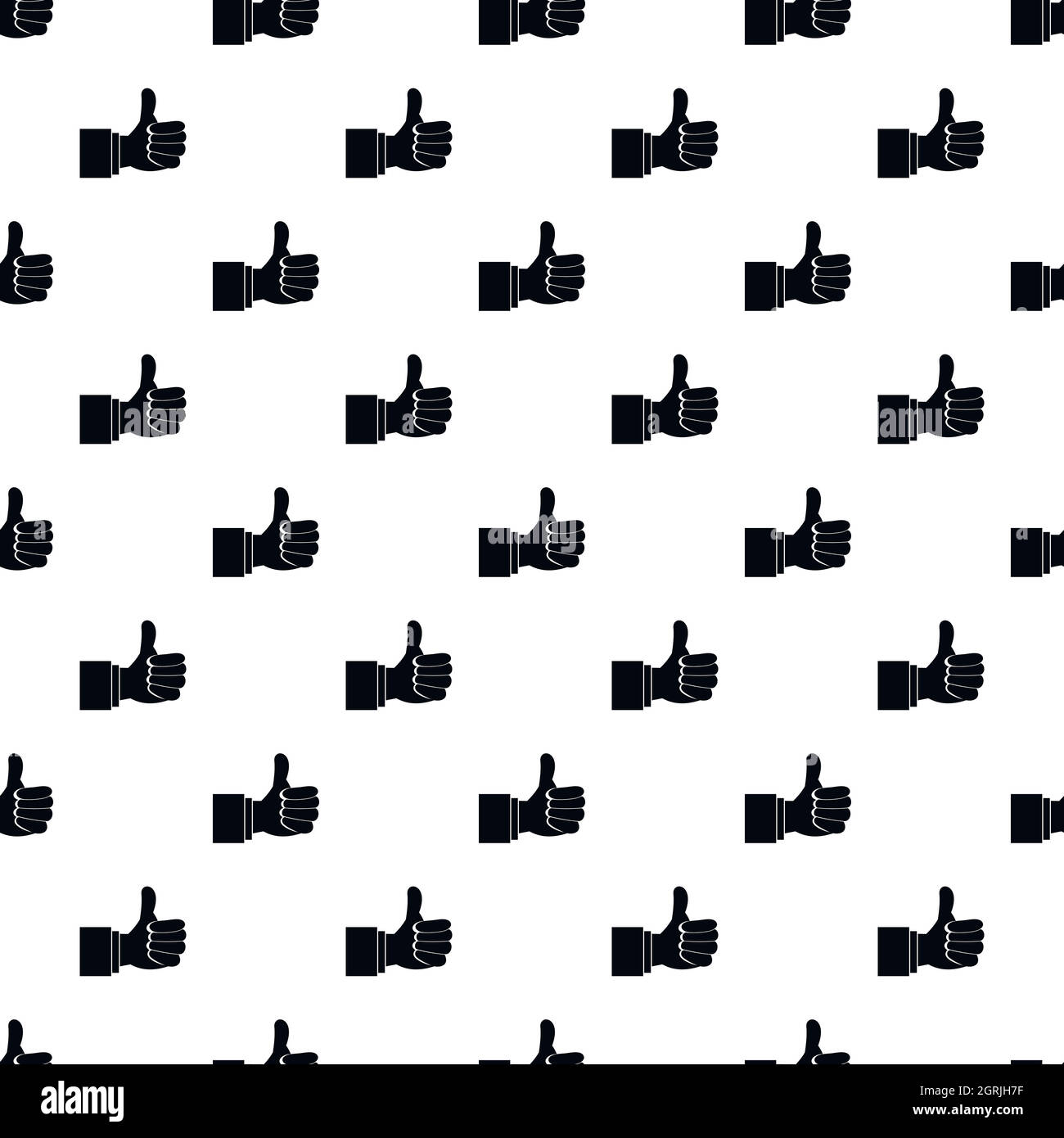 Gesture approval pattern, simple style Stock Vector Image & Art - Alamy
