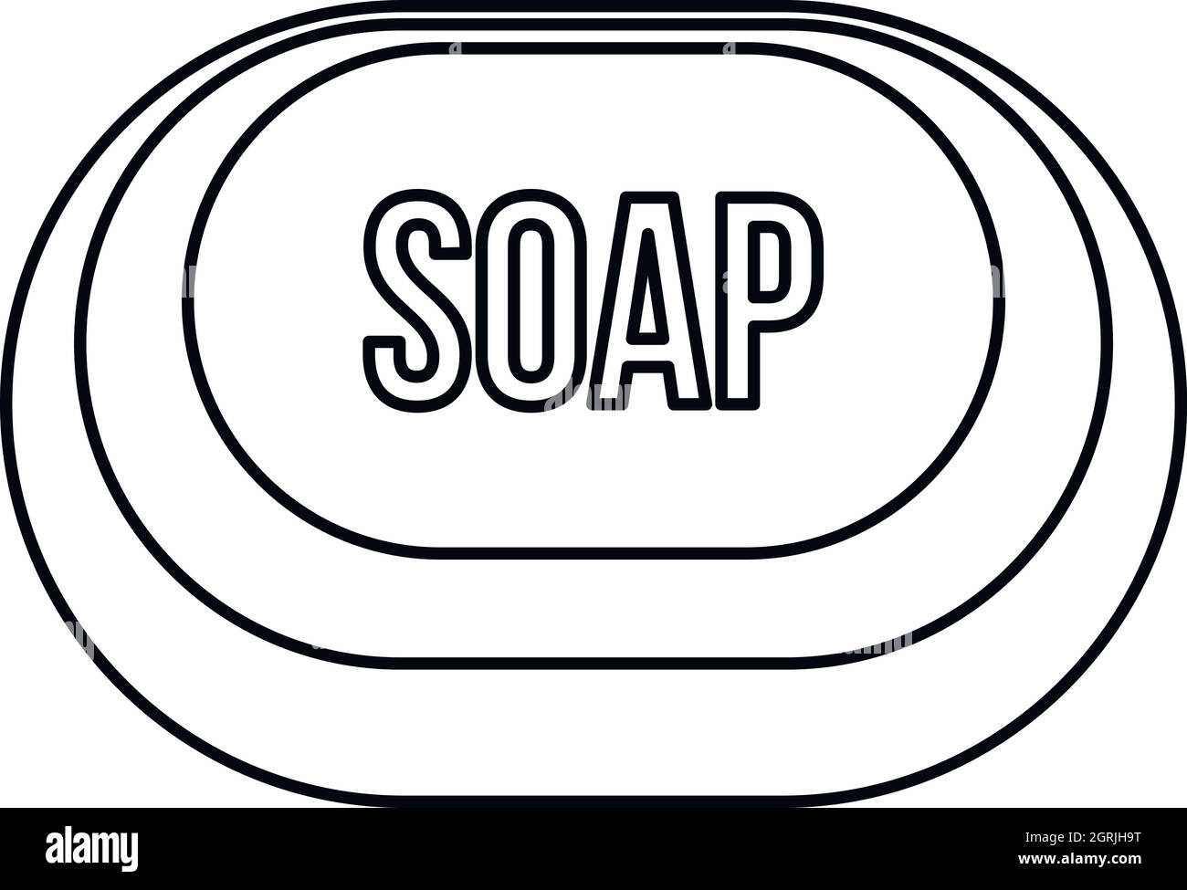 Soap icon, outline style Stock Vector Image & Art - Alamy