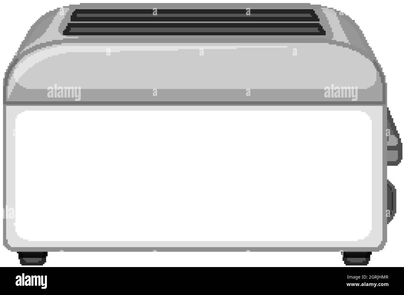 Toaster without bread isolated on white background Stock Vector Image ...