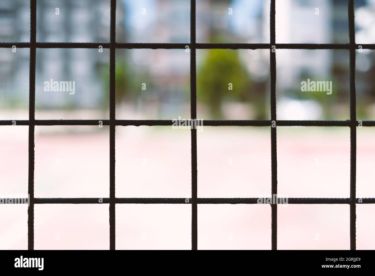 Iron fence, fence, barrier, prisoner, city, park, jail Stock Photo - Alamy