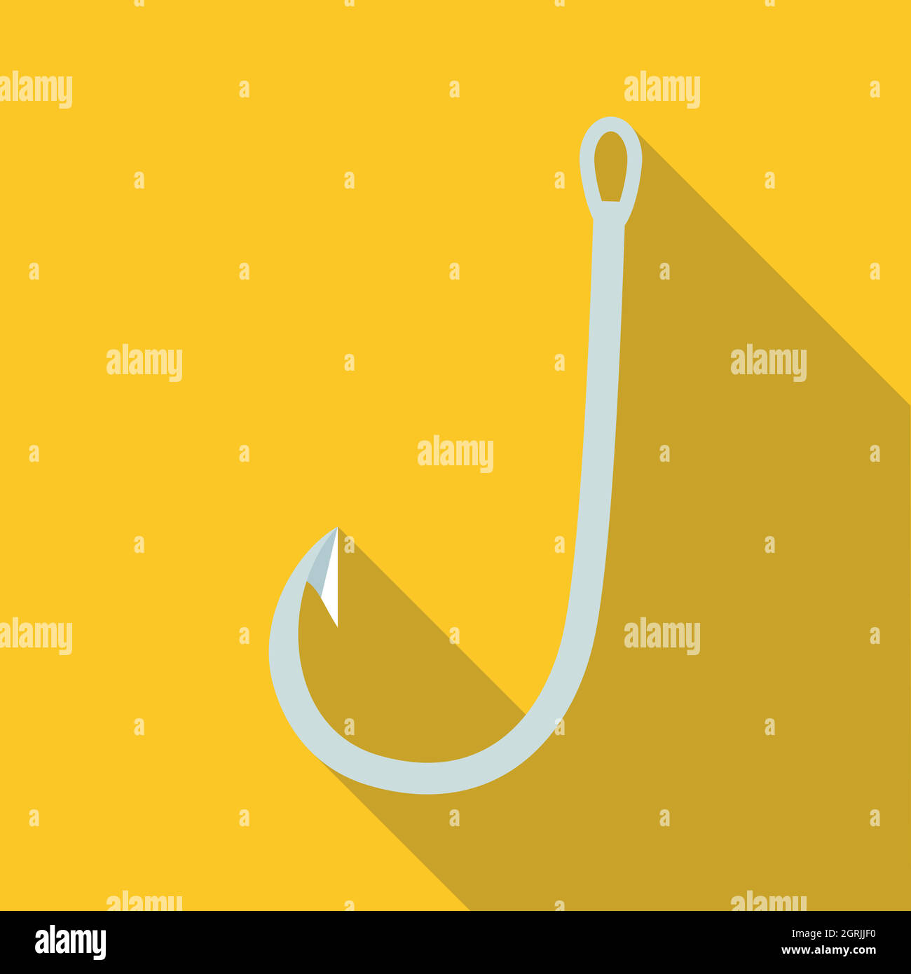 Hook icon, flat style Stock Vector Image & Art - Alamy