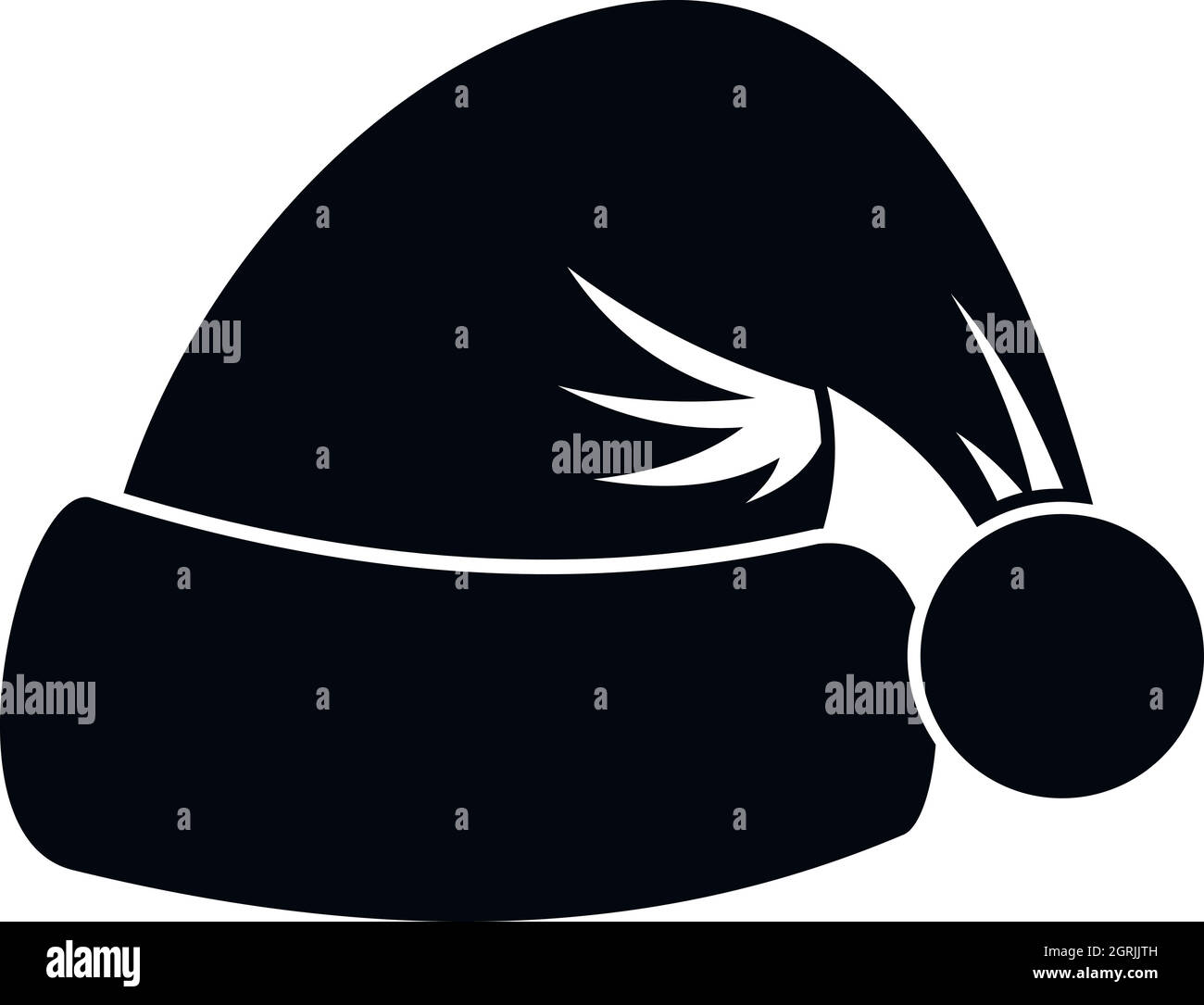 Santa hat icon, simple style Stock Vector Image & Art - Alamy