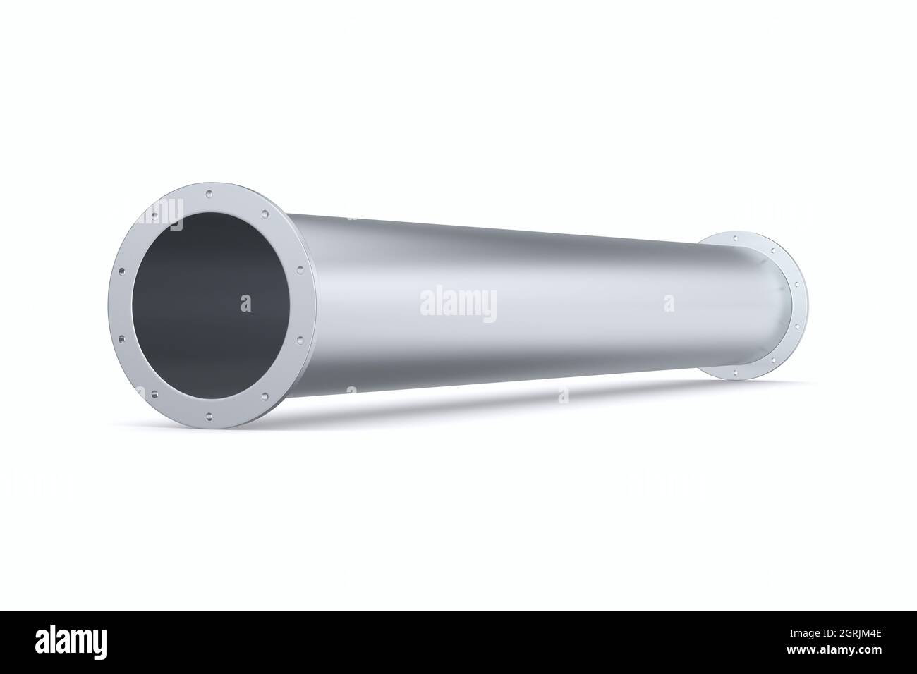 pipe on white background. Isolated 3D illustration Stock Photo - Alamy