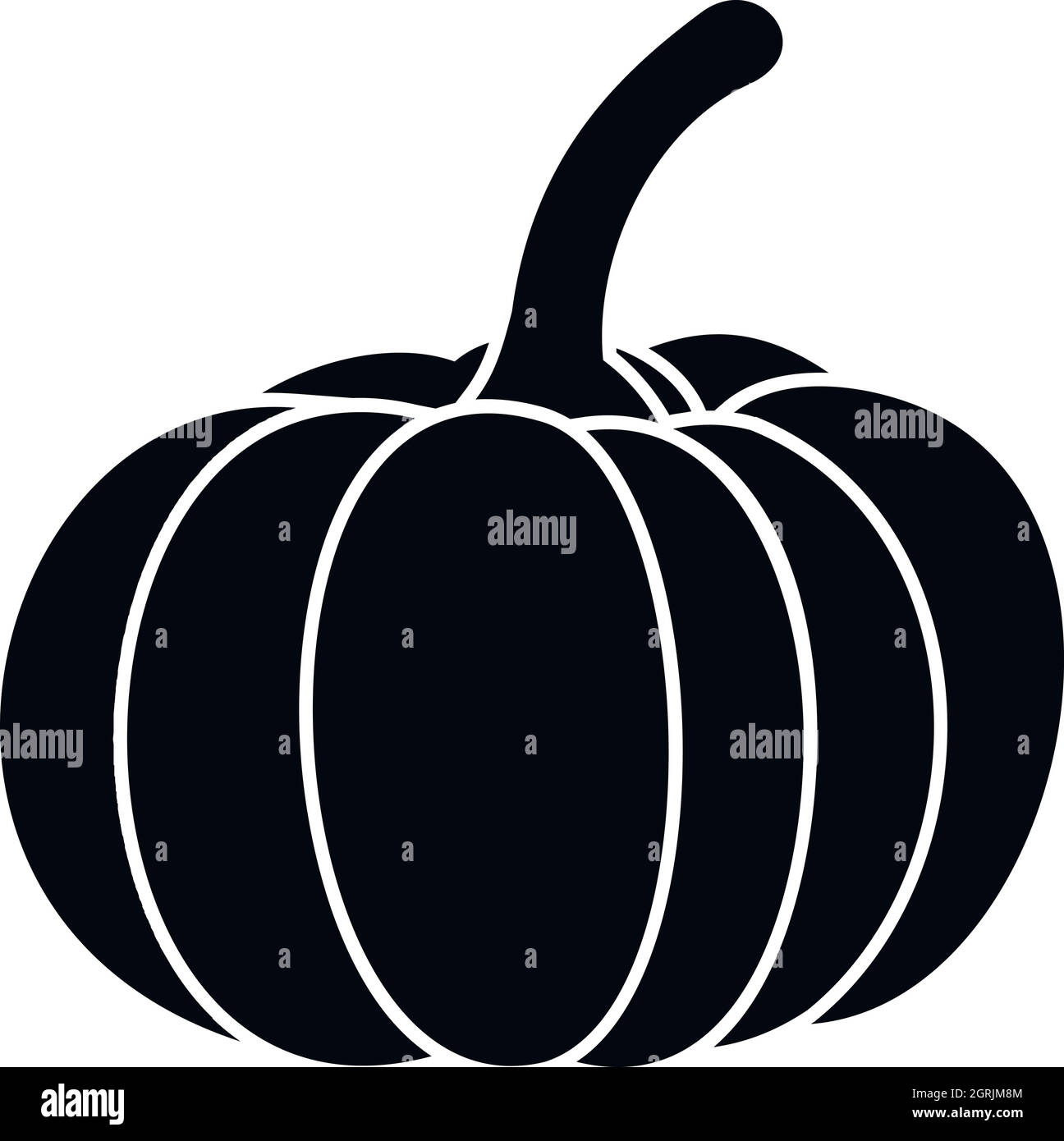 Pumpkin icon in simple style Stock Vector Image & Art - Alamy