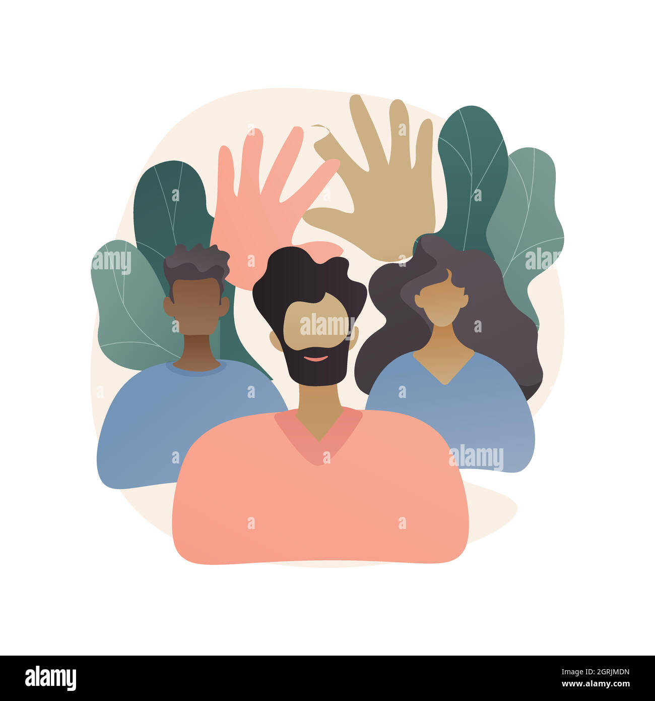 Human relations abstract concept vector illustration Stock Vector Image ...