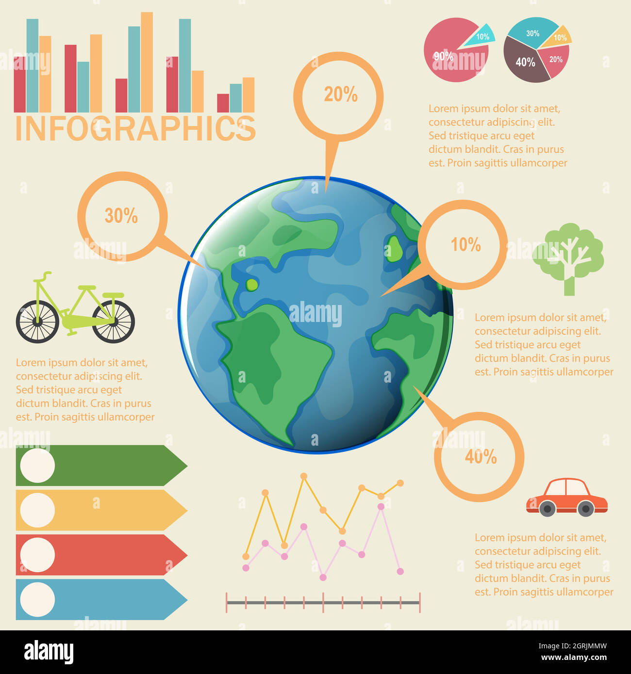 A colourful infographics Stock Vector Image & Art - Alamy